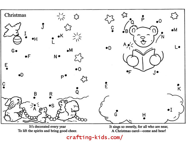 Free Dot to dot Printables Christmas Tree